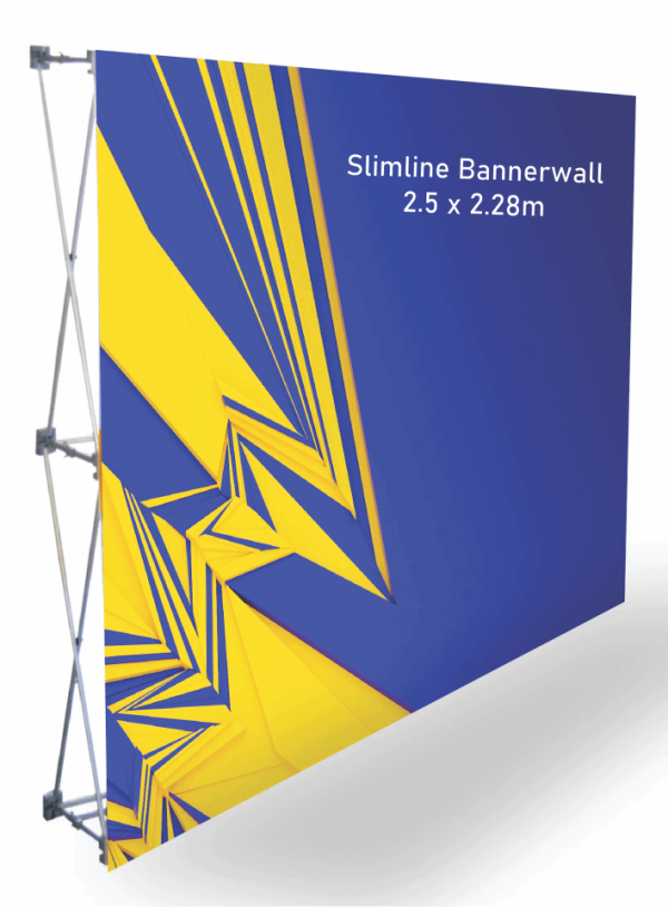 Slimline Bannerwall 2.5 x 2.28m - Double Sided Visibility - GMT ...